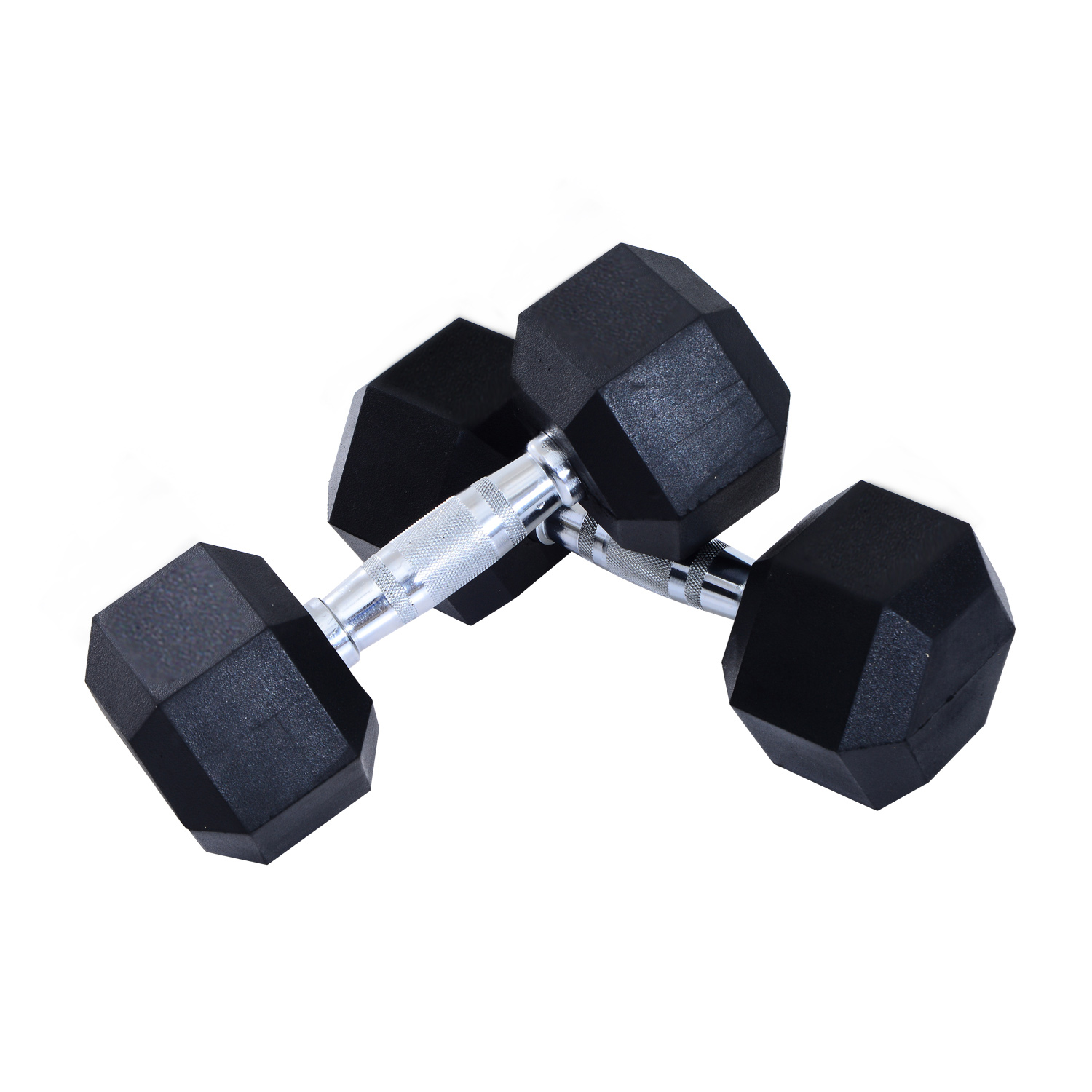 HOMCOM Rubber Hexagonal Dumbbell Set,2 pcs x 10 kg on Anglia Market