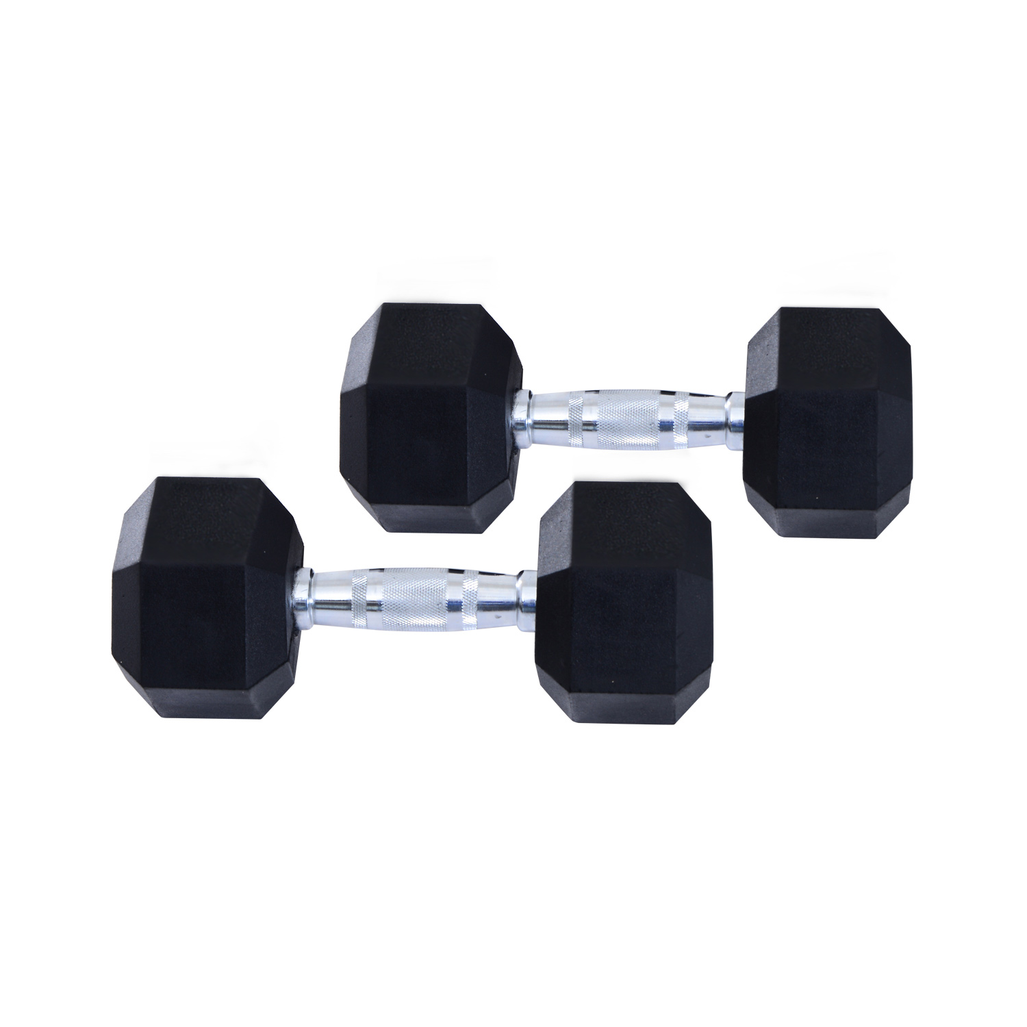 HOMCOM Rubber Hexagonal Dumbbell Set,2 pcs x 10 kg on Anglia Market
