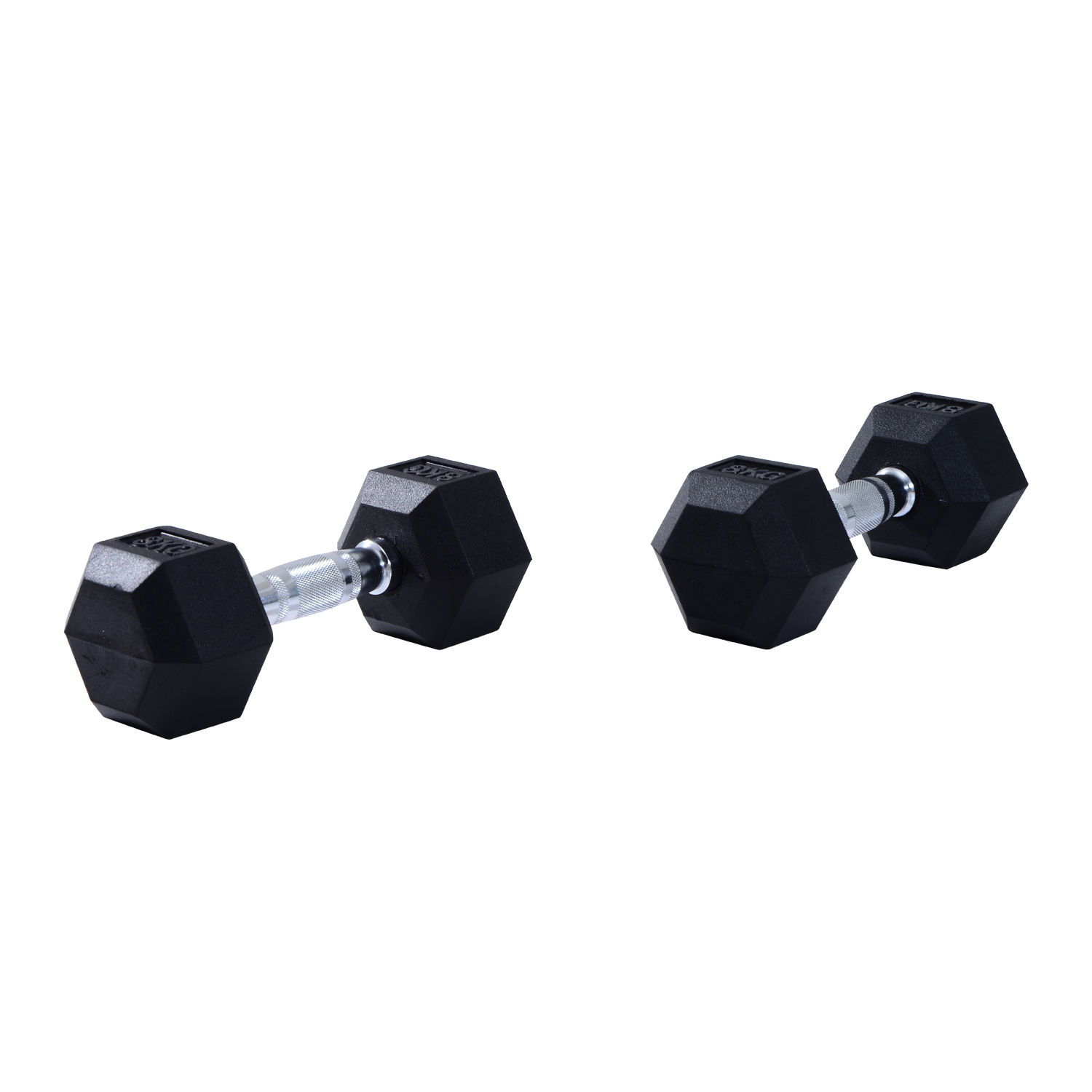 Rubber Hexagonal Dumbbell Set,2 pcs x 8 kg on Anglia Market