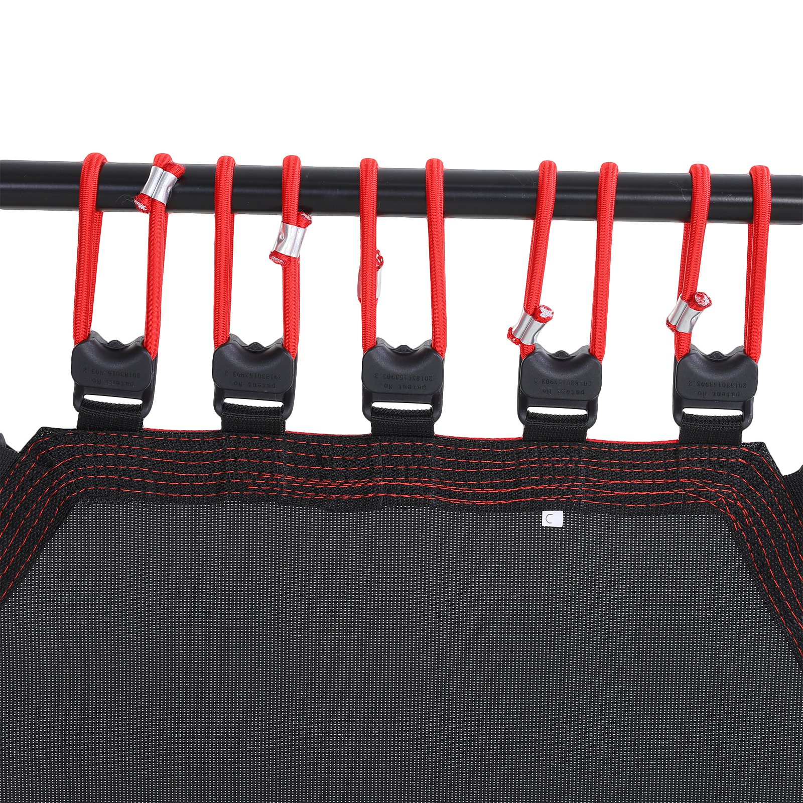40" Mini Hexagon Steel Frame Trampoline Red on Anglia Market