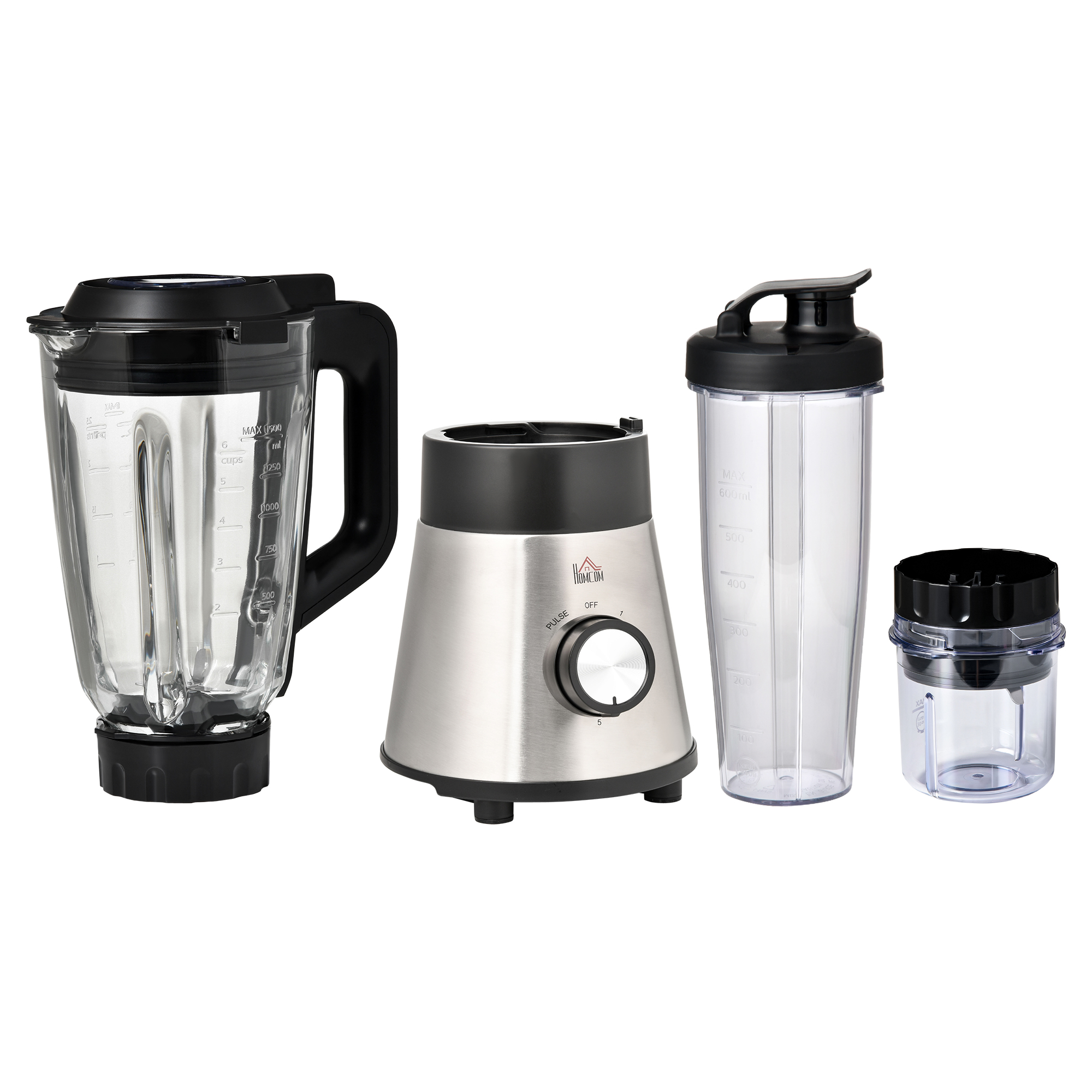 Blender Smoothie Maker, 900W Countertop Blender with 5 Speed Setting ...