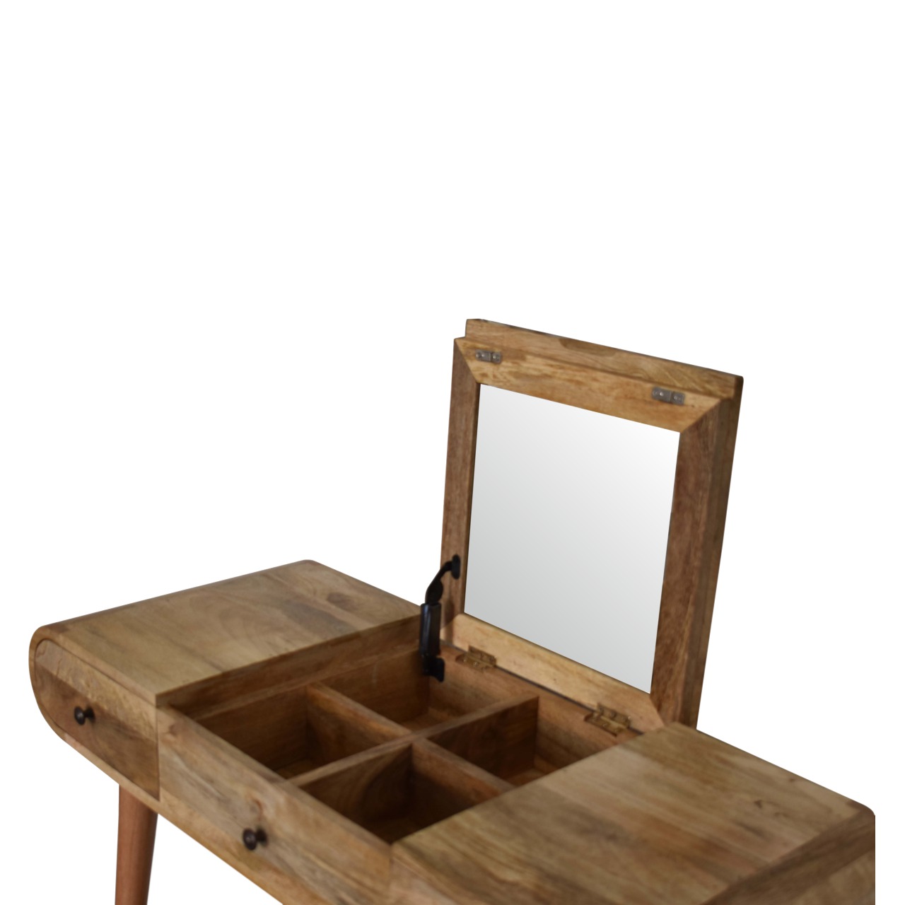 Solid Wood Dressing Table with Foldable Mirror on Anglia Market