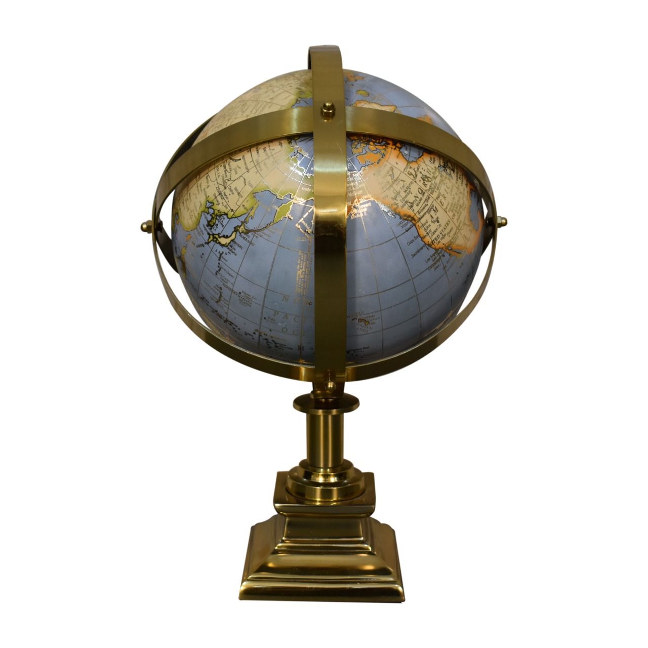 Grey Globe with Gold Frame on Anglia Market