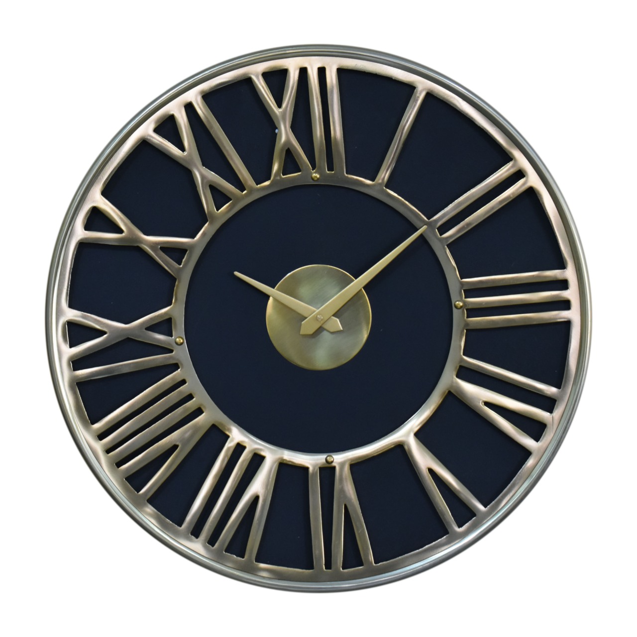 Black and Gold Wall Clock on Anglia Market