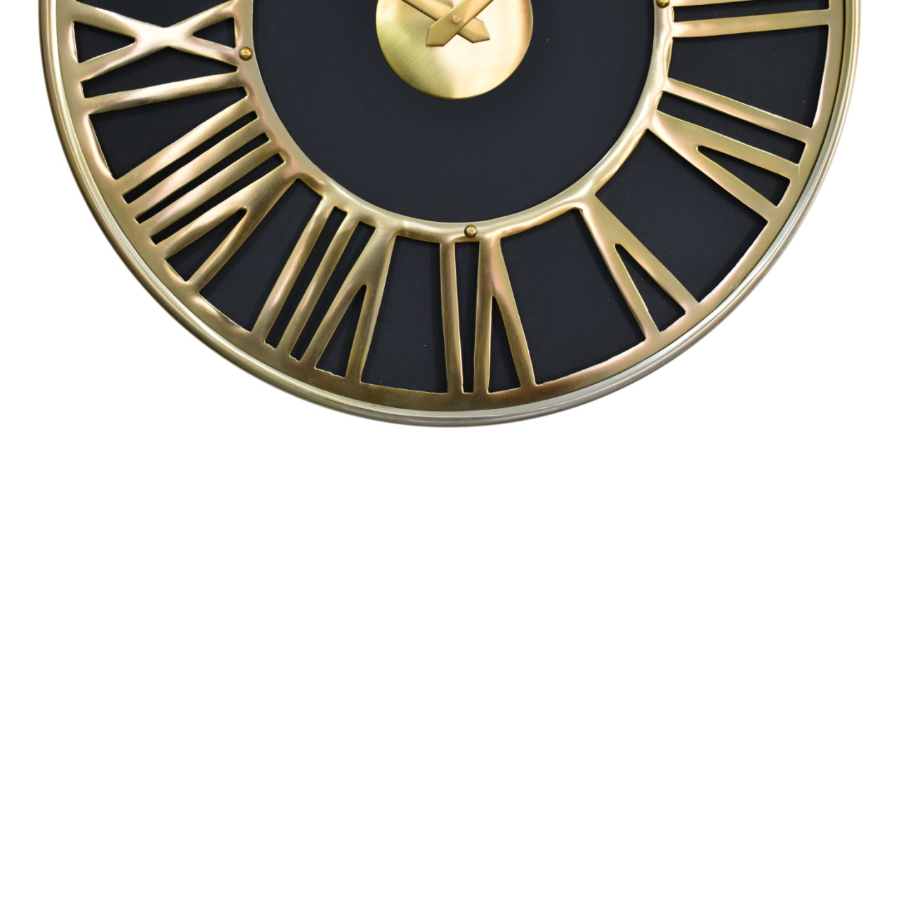 Black and Gold Wall Clock on Anglia Market