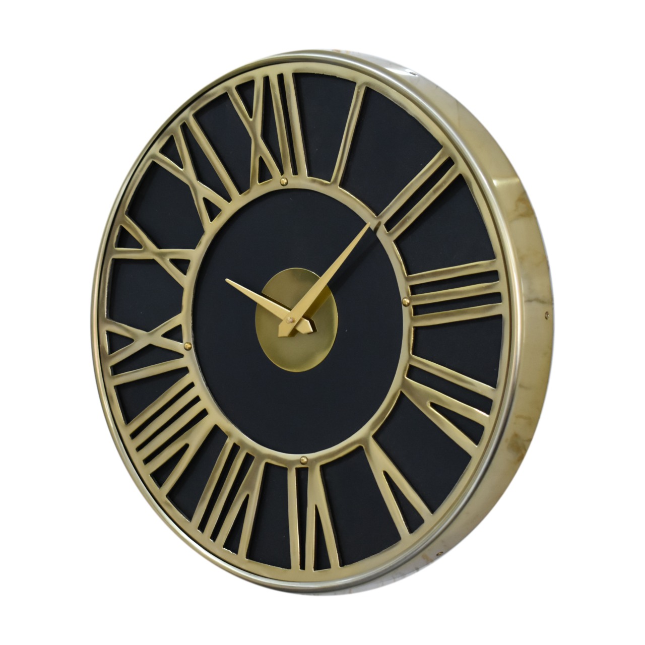 Black and Gold Wall Clock on Anglia Market: Wall Clocks