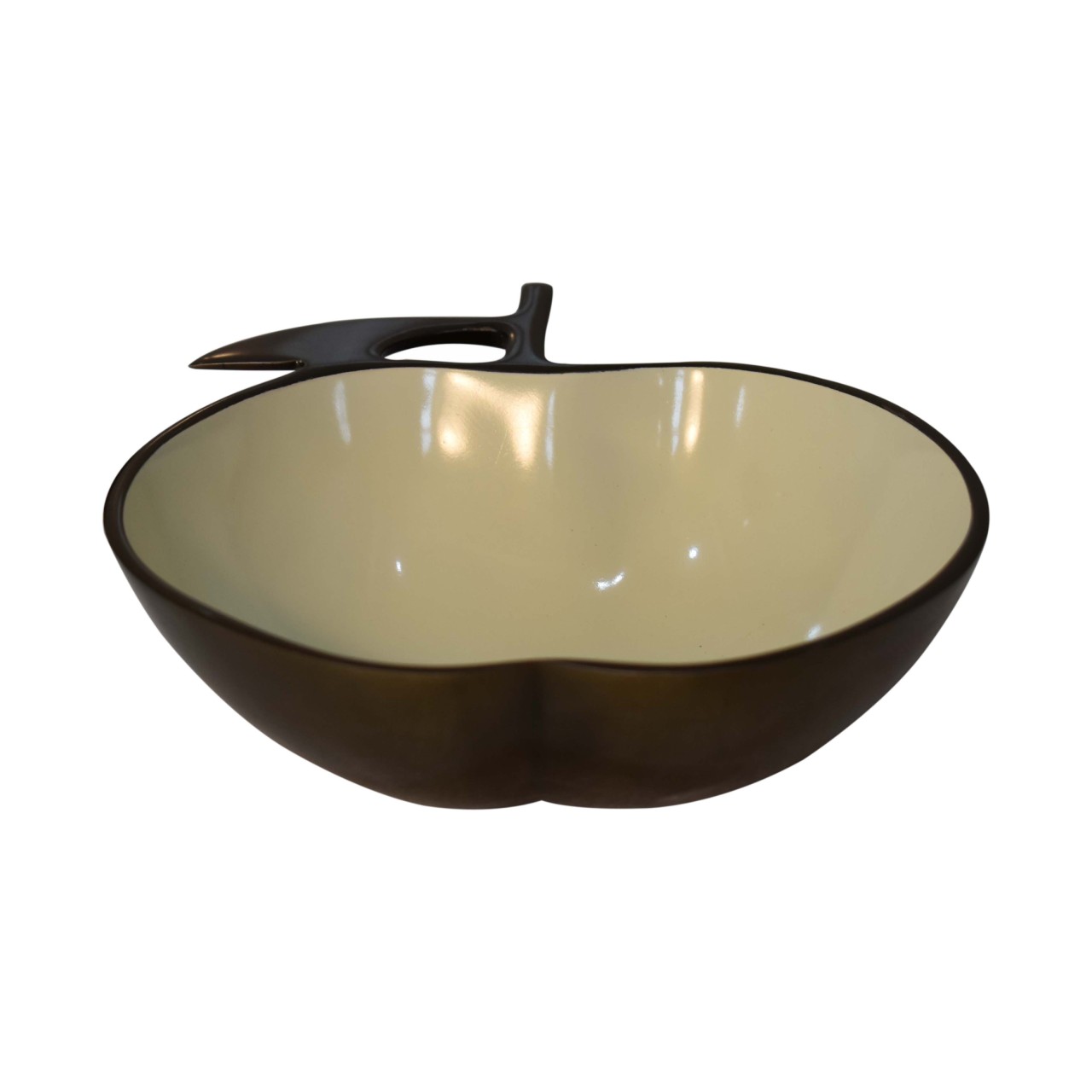 White Enamel Apple Fruit Bowl on Anglia Market