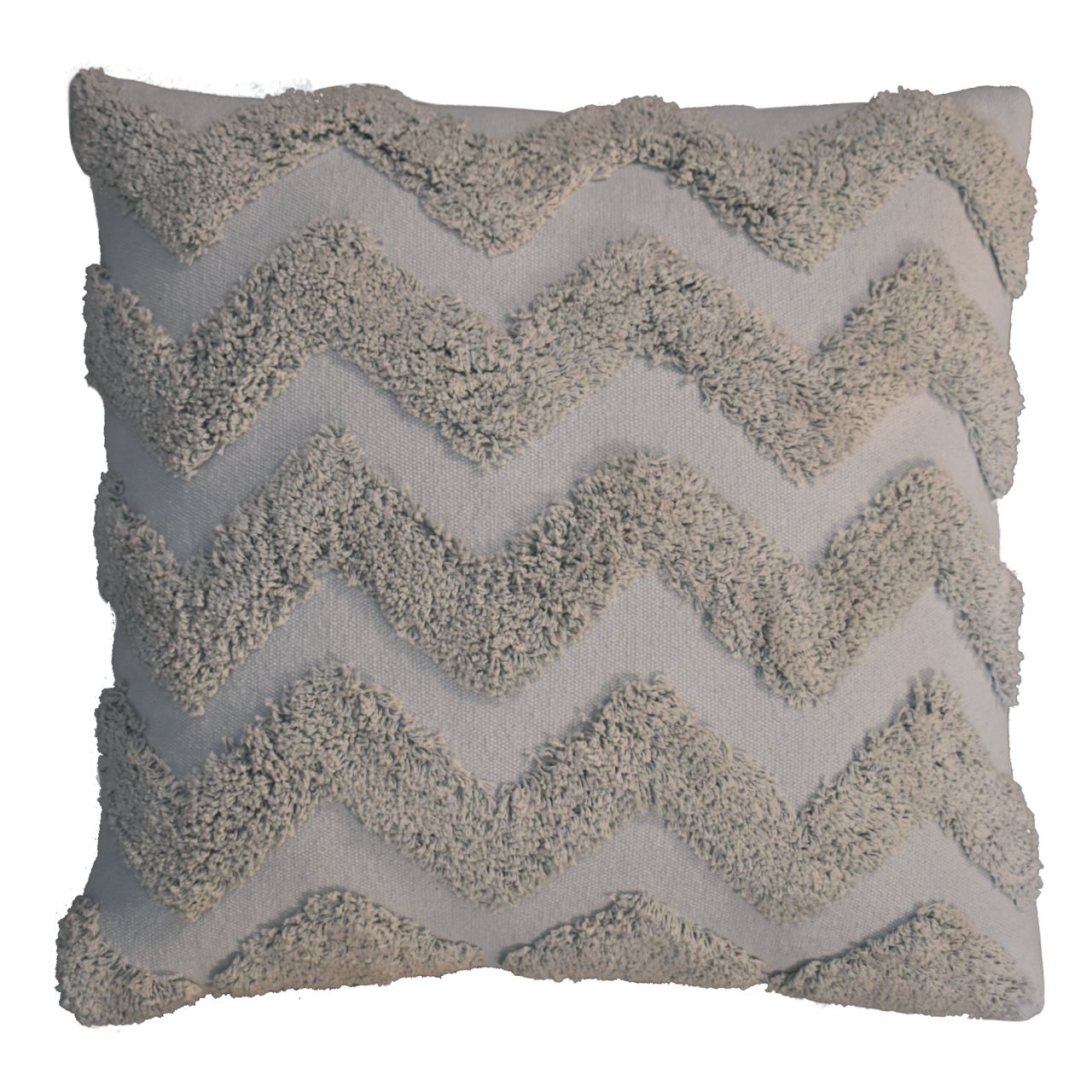 Grey Zig-zag Cushion Set of 2 on Anglia Market