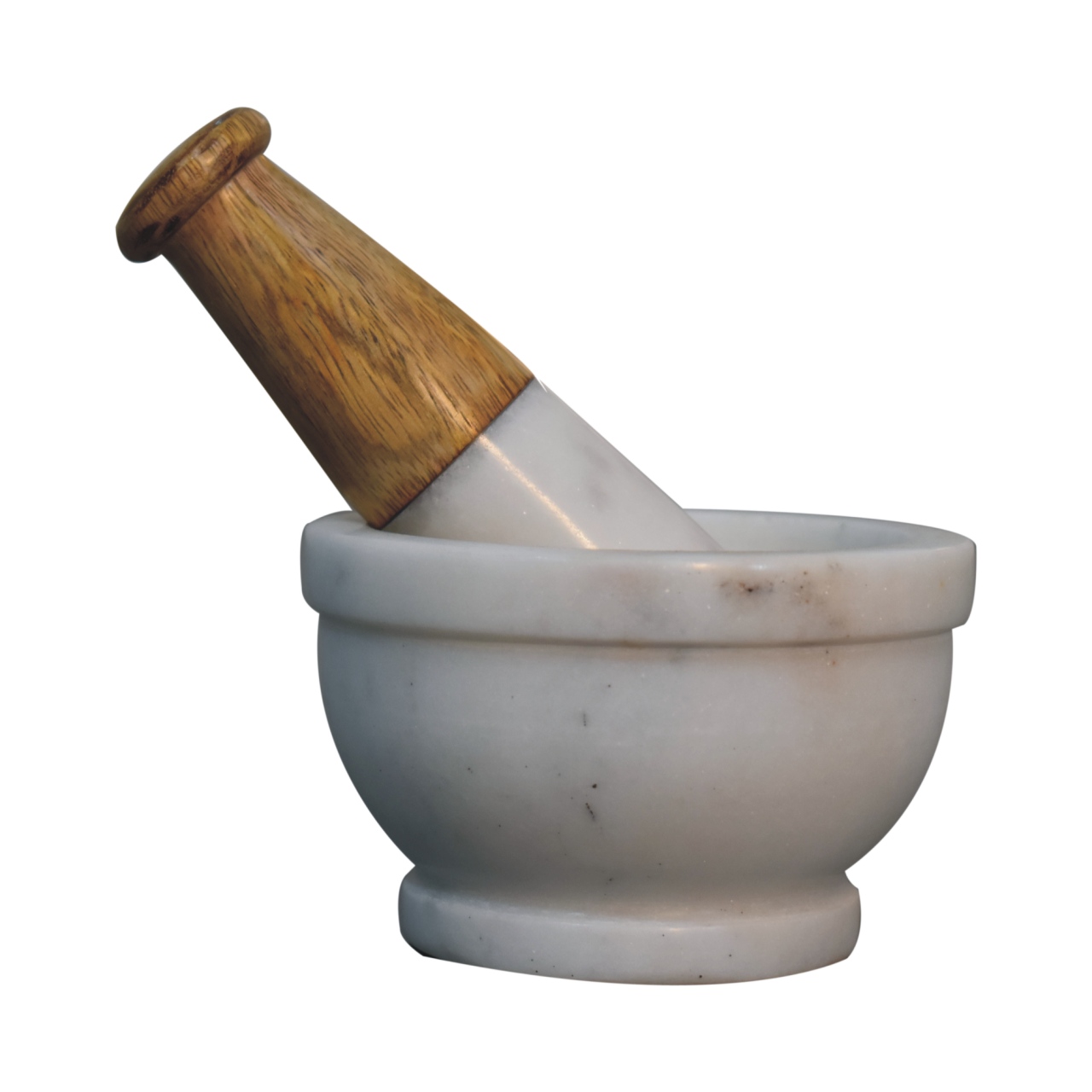 Large Wood & Marble Pestle and Mortar Set on Anglia Market: Mortars ...
