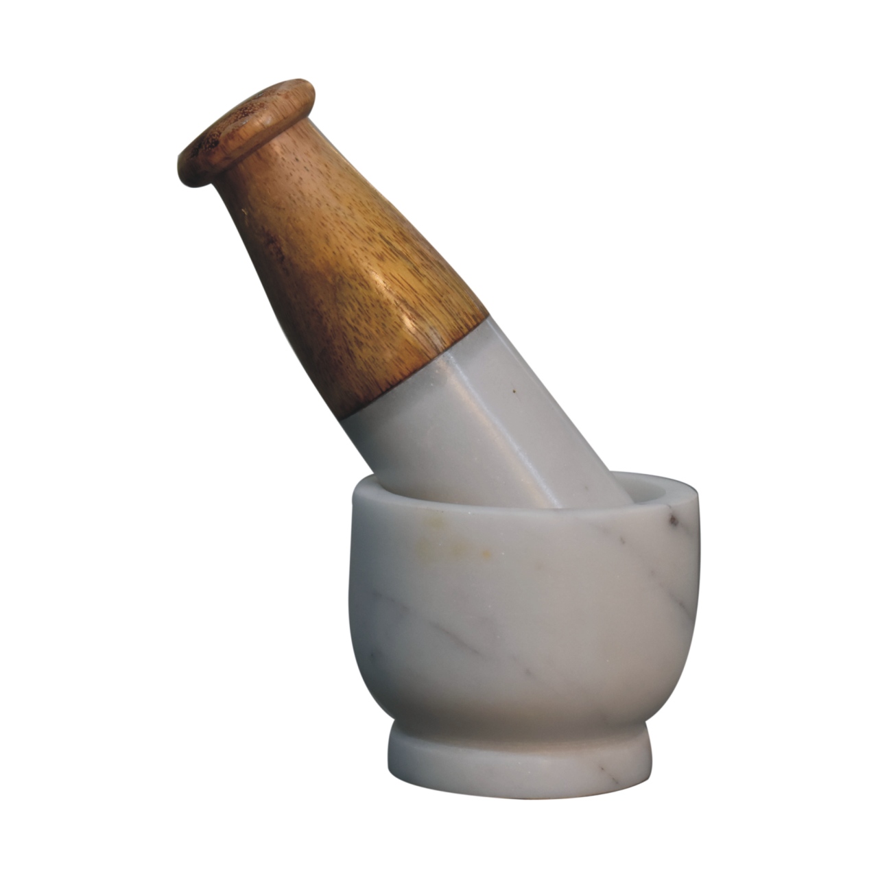 Buy Small Wood & Marble Pestle and Mortar Set - Mortars & Pestles ...