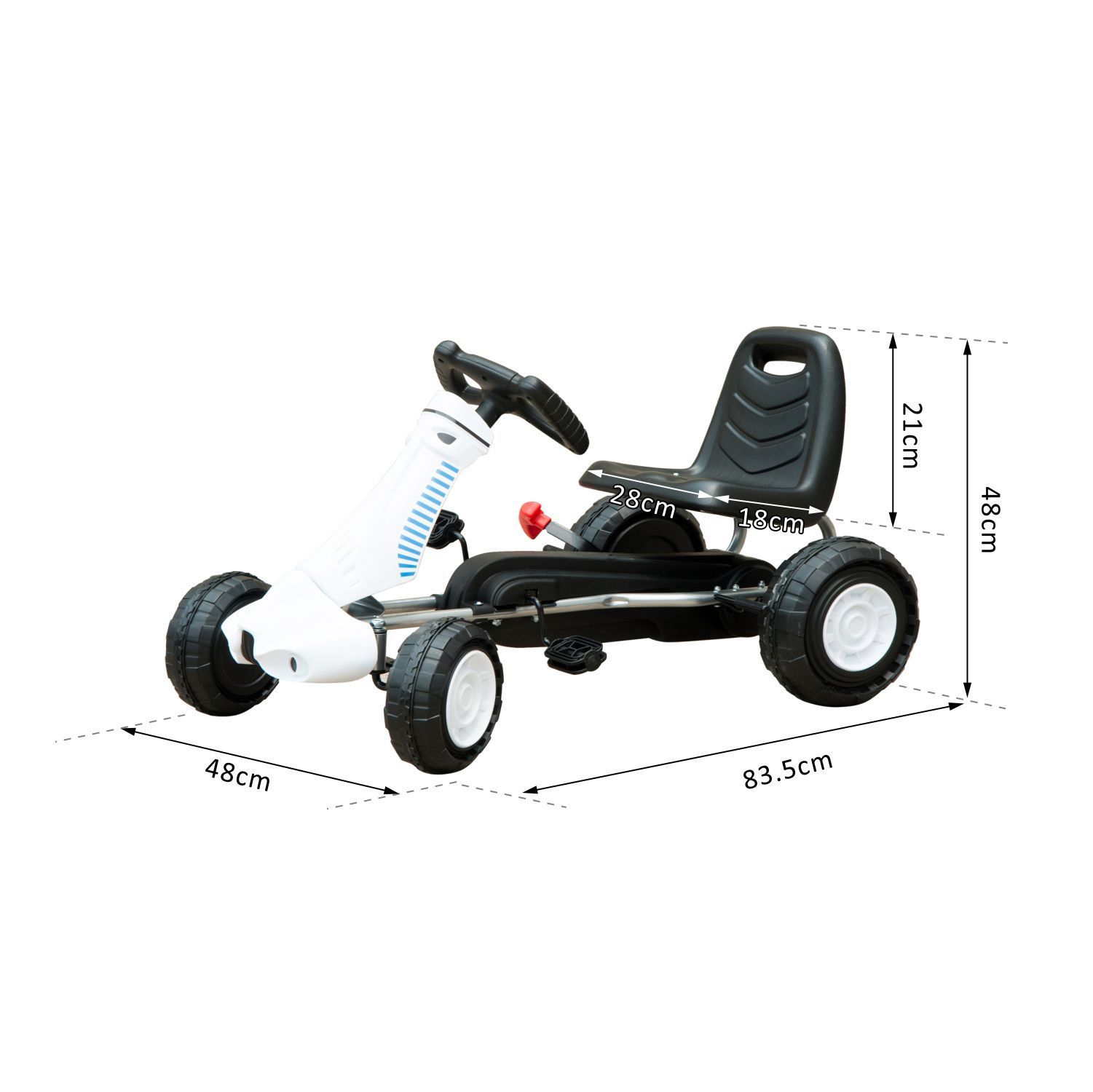 Pedal Go Kart Toy for Kids with Rubber Wheels Outdoor Race on Anglia ...
