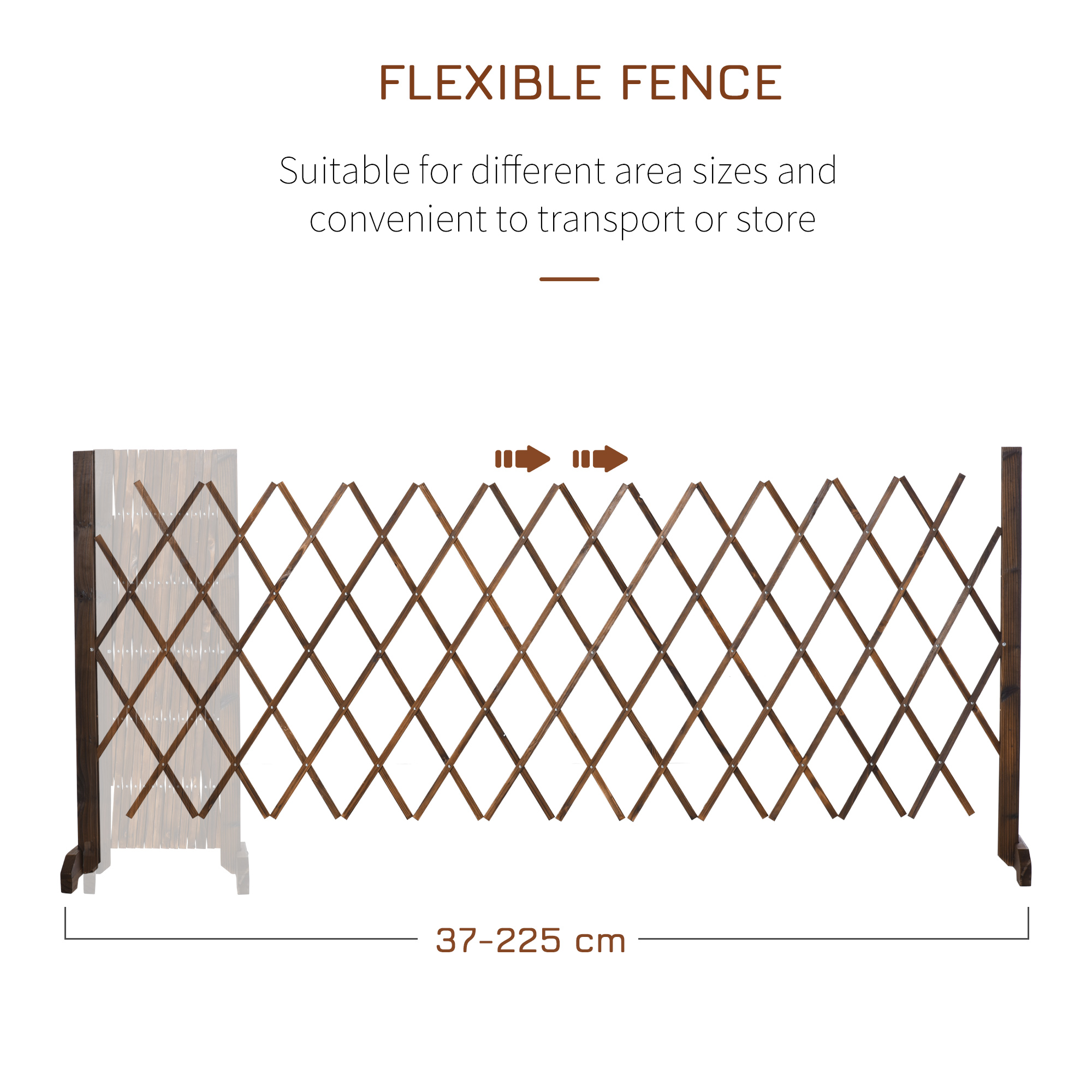 Freestanding Garden Fencing, Expanding Fence Trellis, Movable Scissor ...