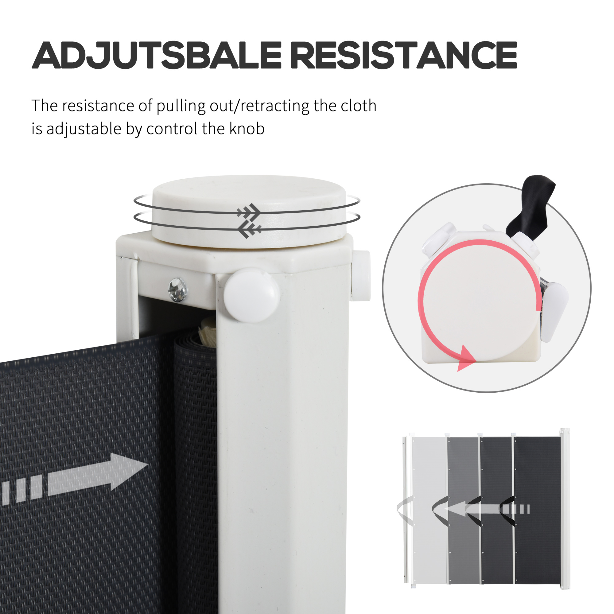 Retractable Safety Gate Stair Gate Folding Room Divider Barrier for ...