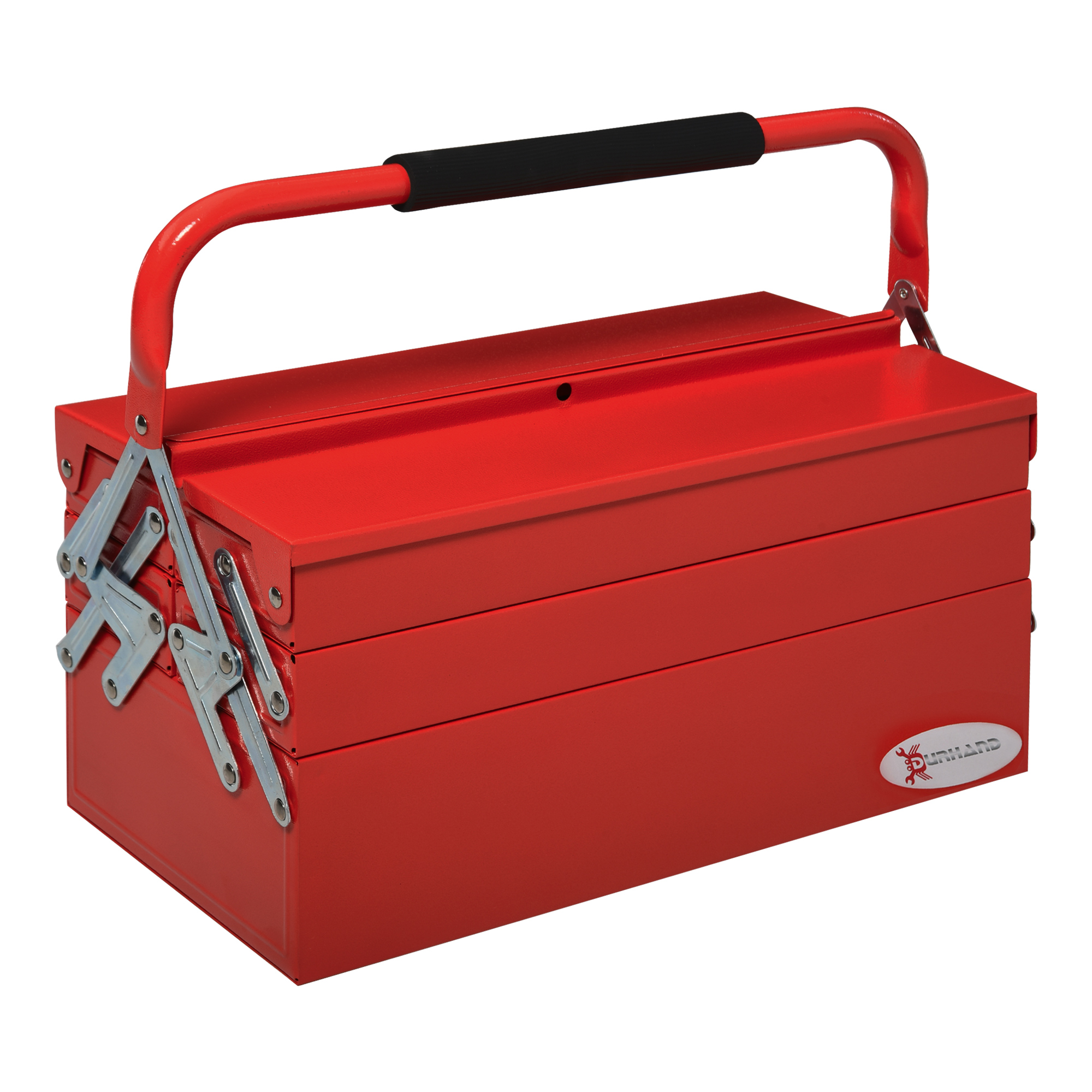 Metal Tool Box 3 Tier 5 Tray Professional Portable Storage Cabinet Workshop Cantilever Toolbox ...