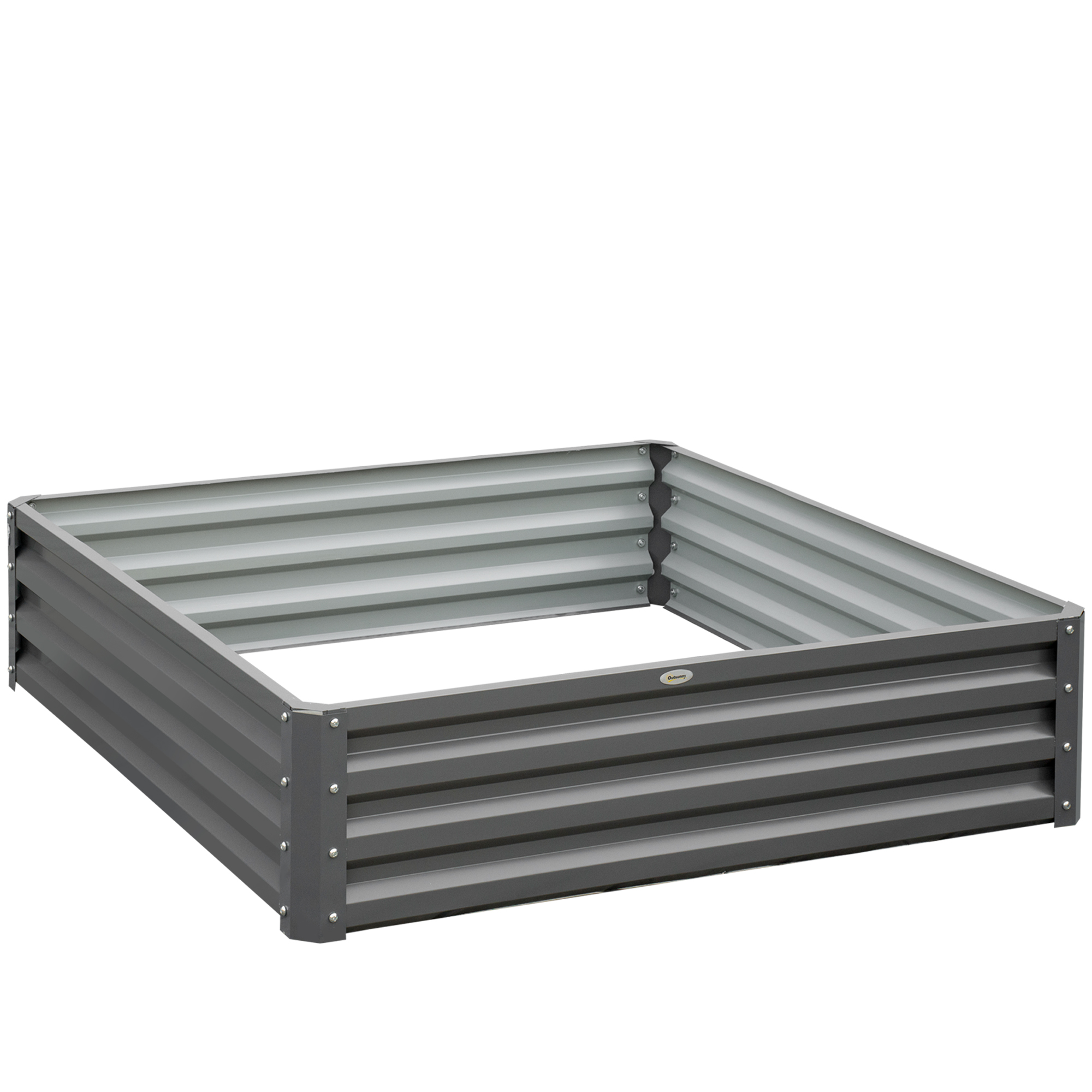 432L Square Raised Garden Bed Box Steel Frame for Vegetables, Flowers ...