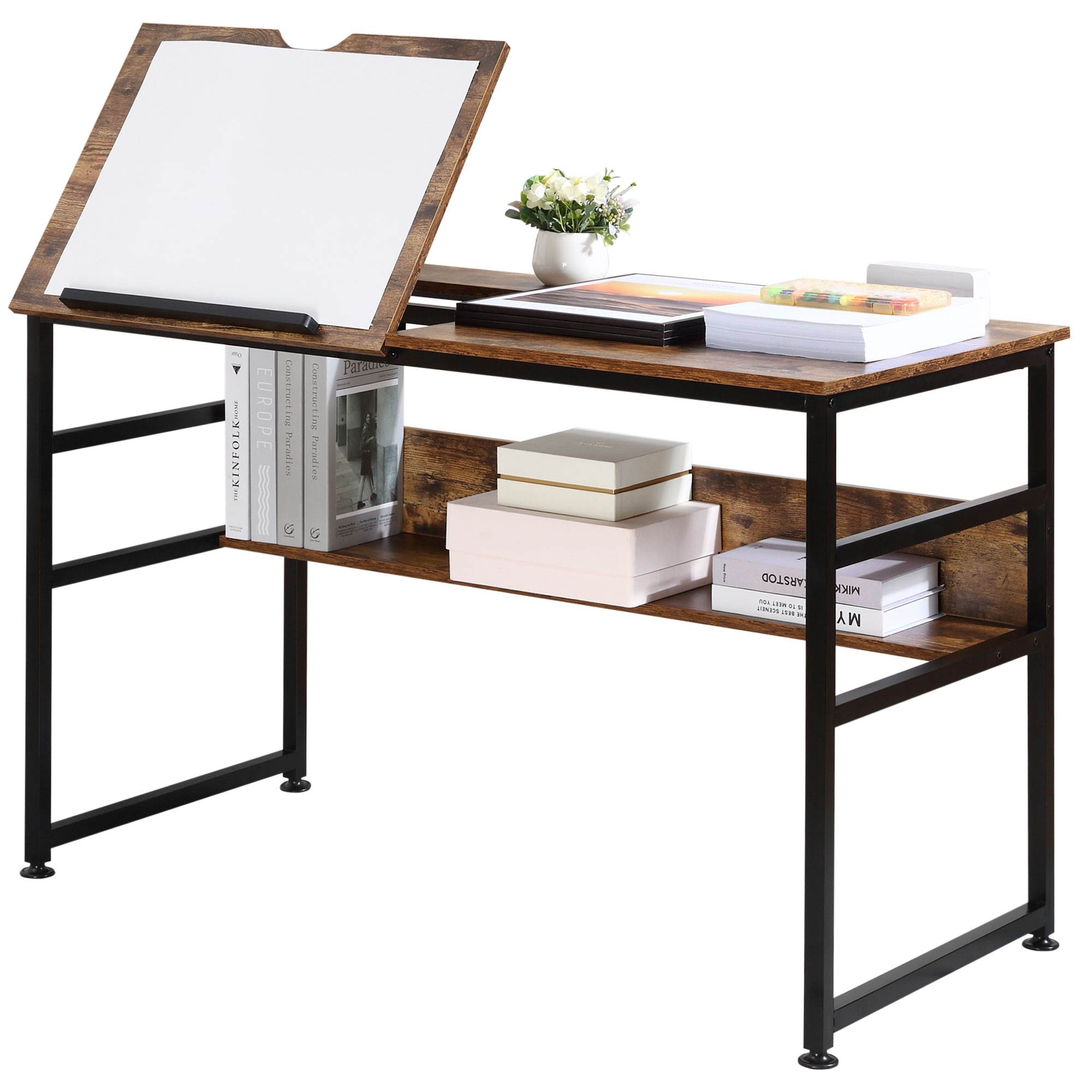 Adjustable Drafting Table Art Desk Drawing Table, Craft Desk ...