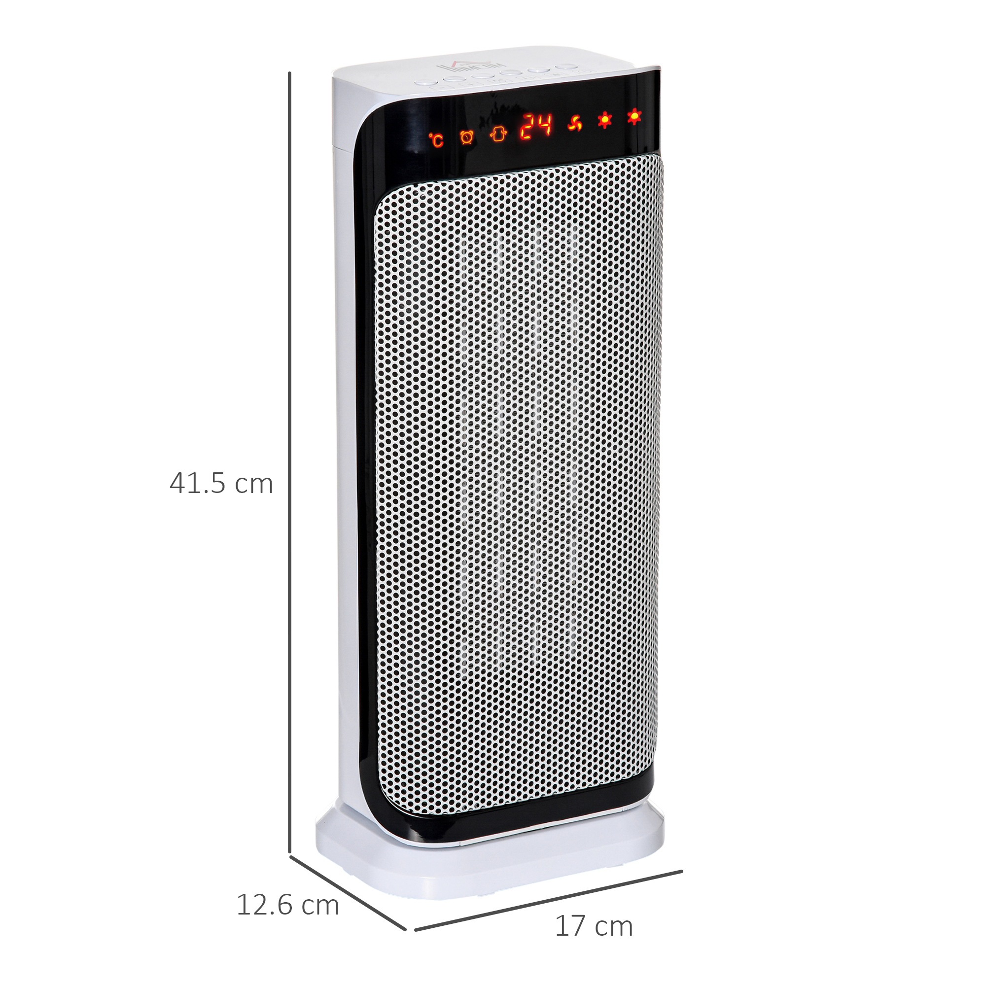 2000W Electric Heater, PTC Ceramic Portable Fan Heater with Overheating ...
