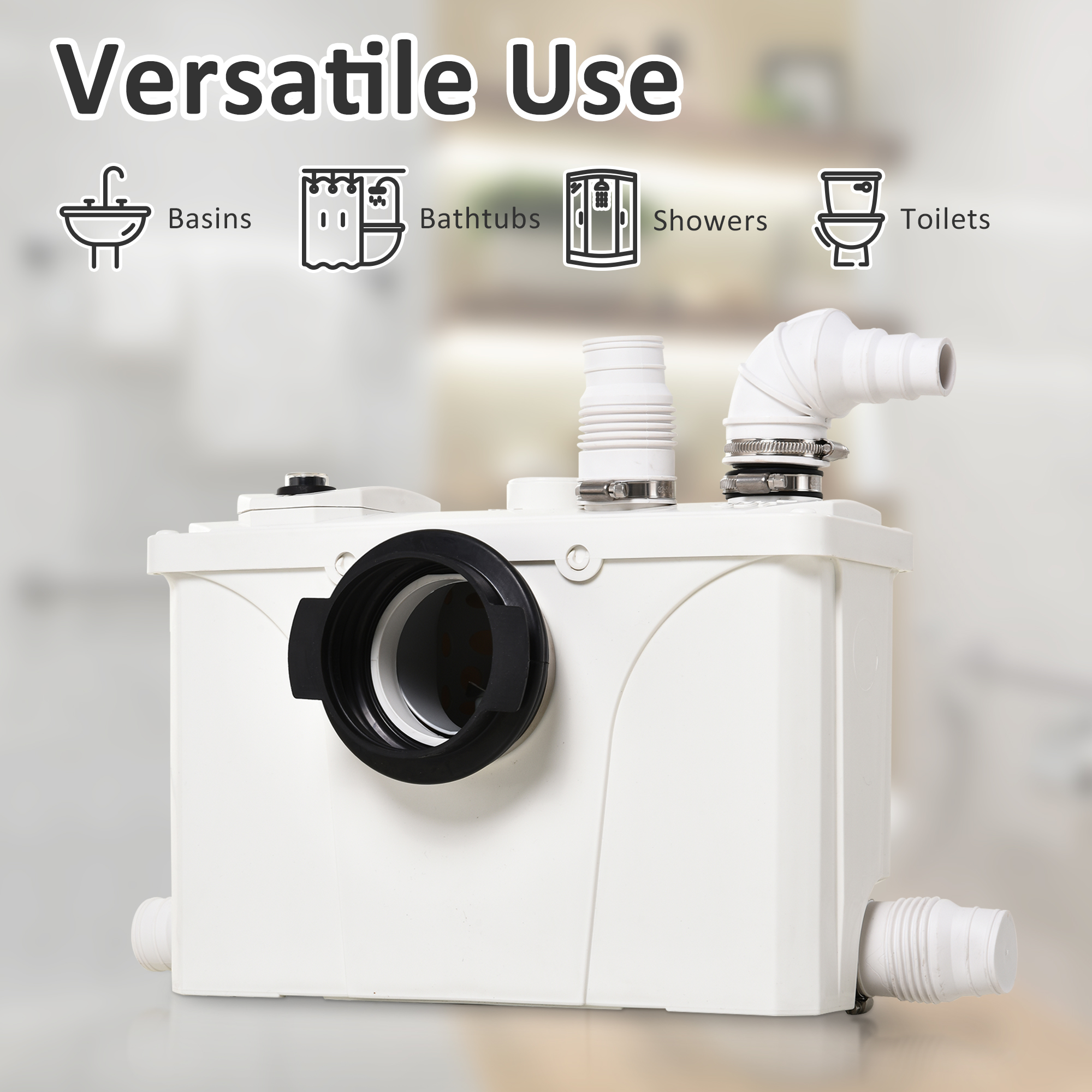 700W Sewerage Pump Macerator Toilet Waste Water Pump Sanitary Sink ...