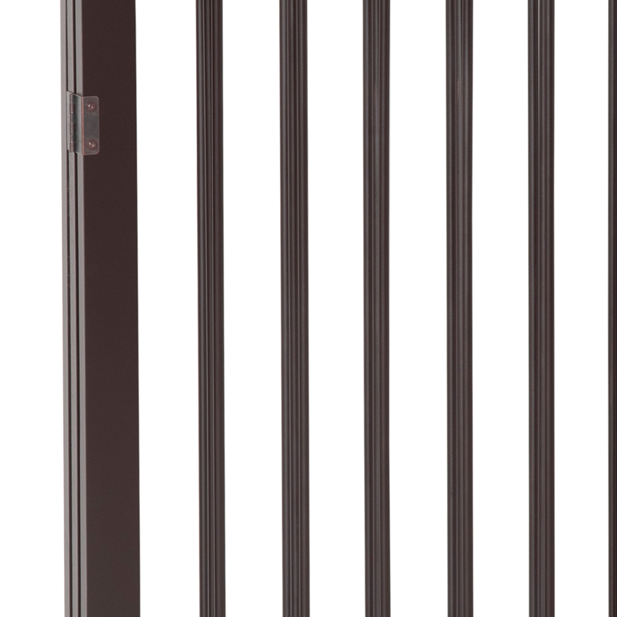 3 Panel Stair Gate Foldable Dog Door Gate Indoor Free Standing Safety ...
