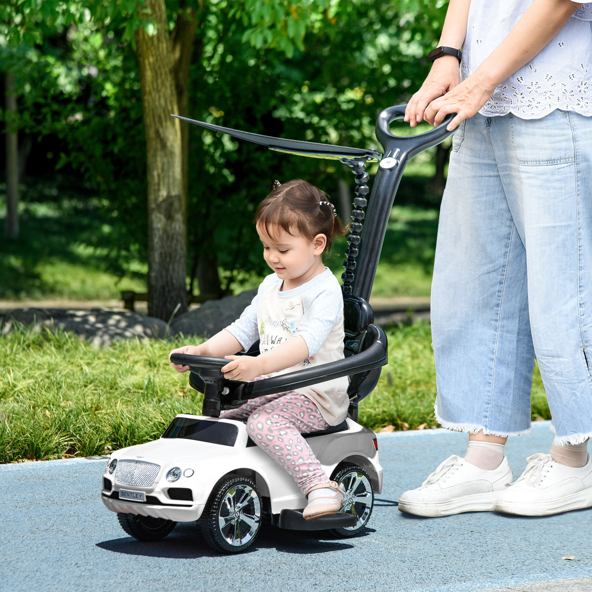 Bentley Bentayga Licensed 3-in-1 Baby Push Car, Ride on Car Sliding Car ...