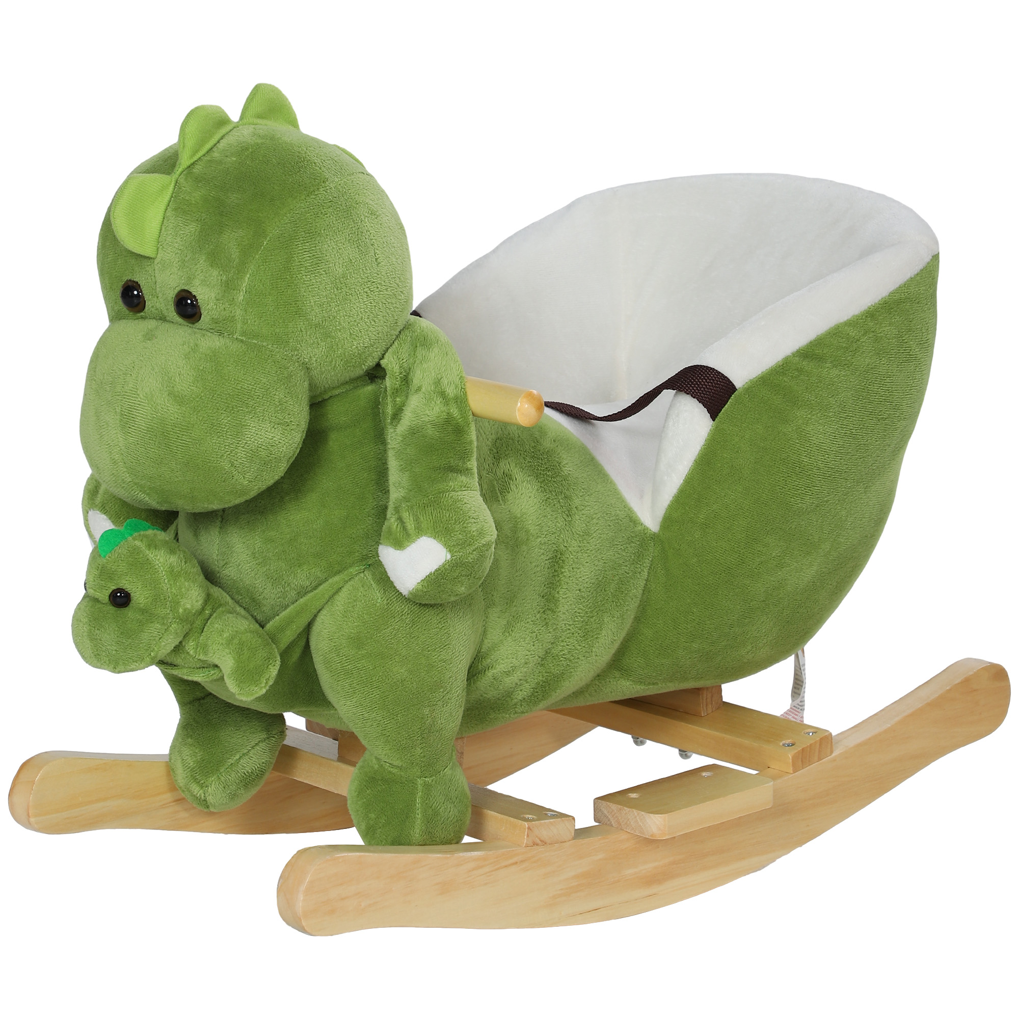 Dinosaur-Shaped Baby Rocking Horse w/ Safety Belt, 32 Songs on Anglia ...