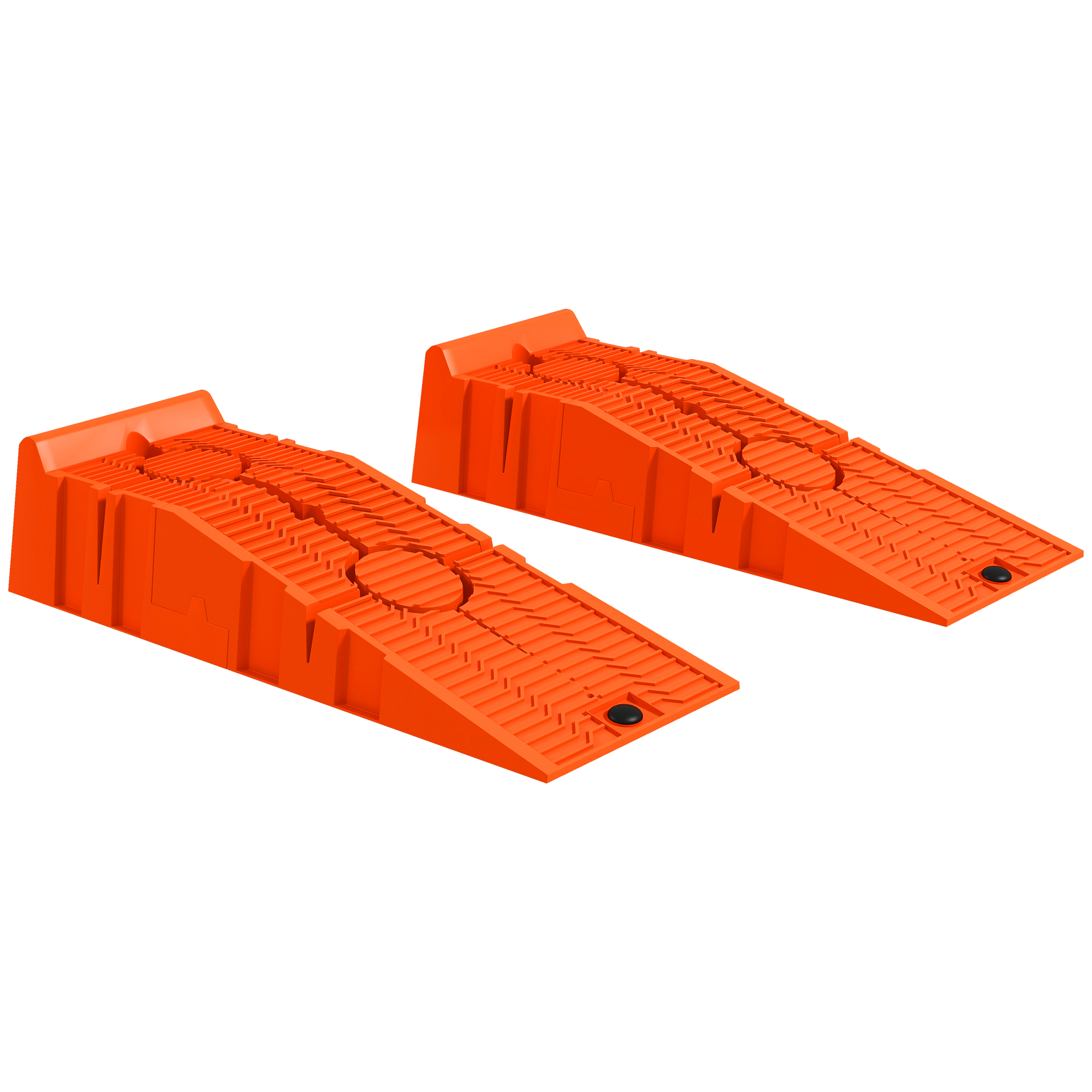2 Pieces Car Ramps Heavy Duty 5 Ton Motorhome Levelling Ramps, Plastic ...