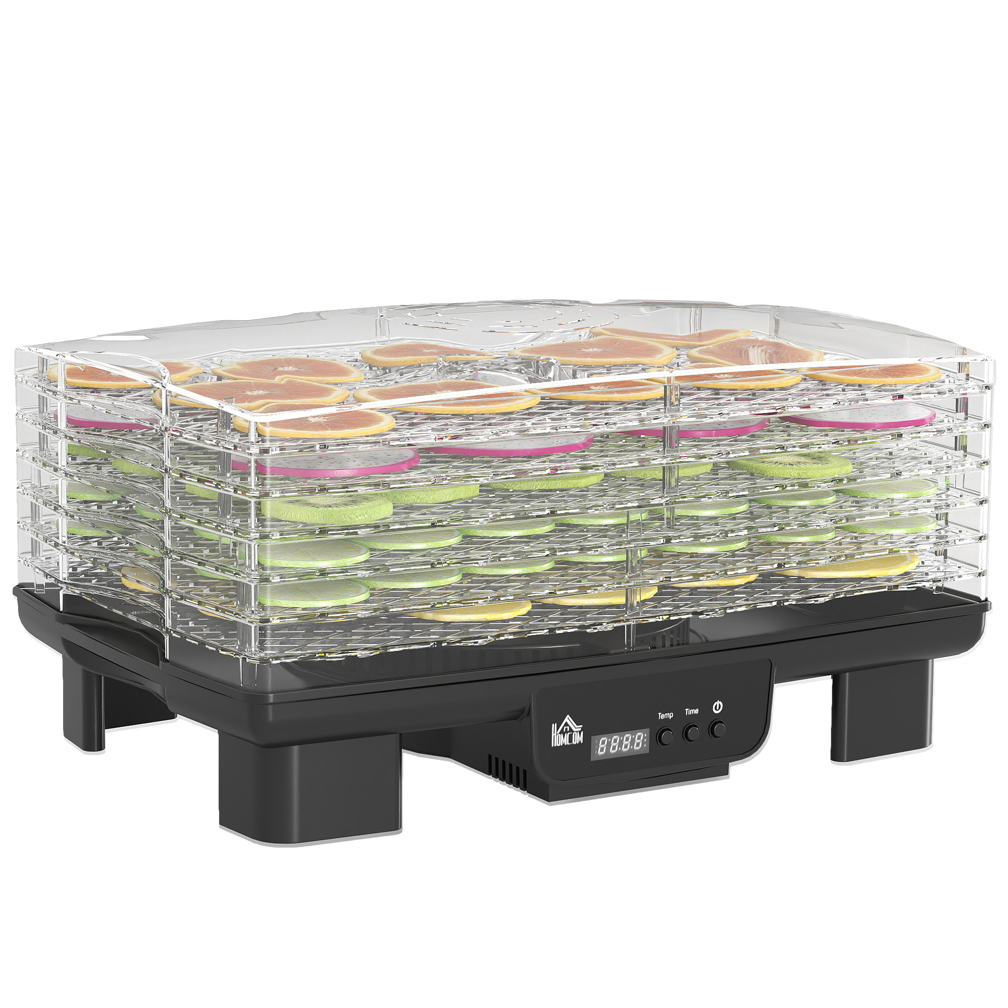 40-70„ƒ Six-Tray Food Dehydrator - Black on Anglia Market