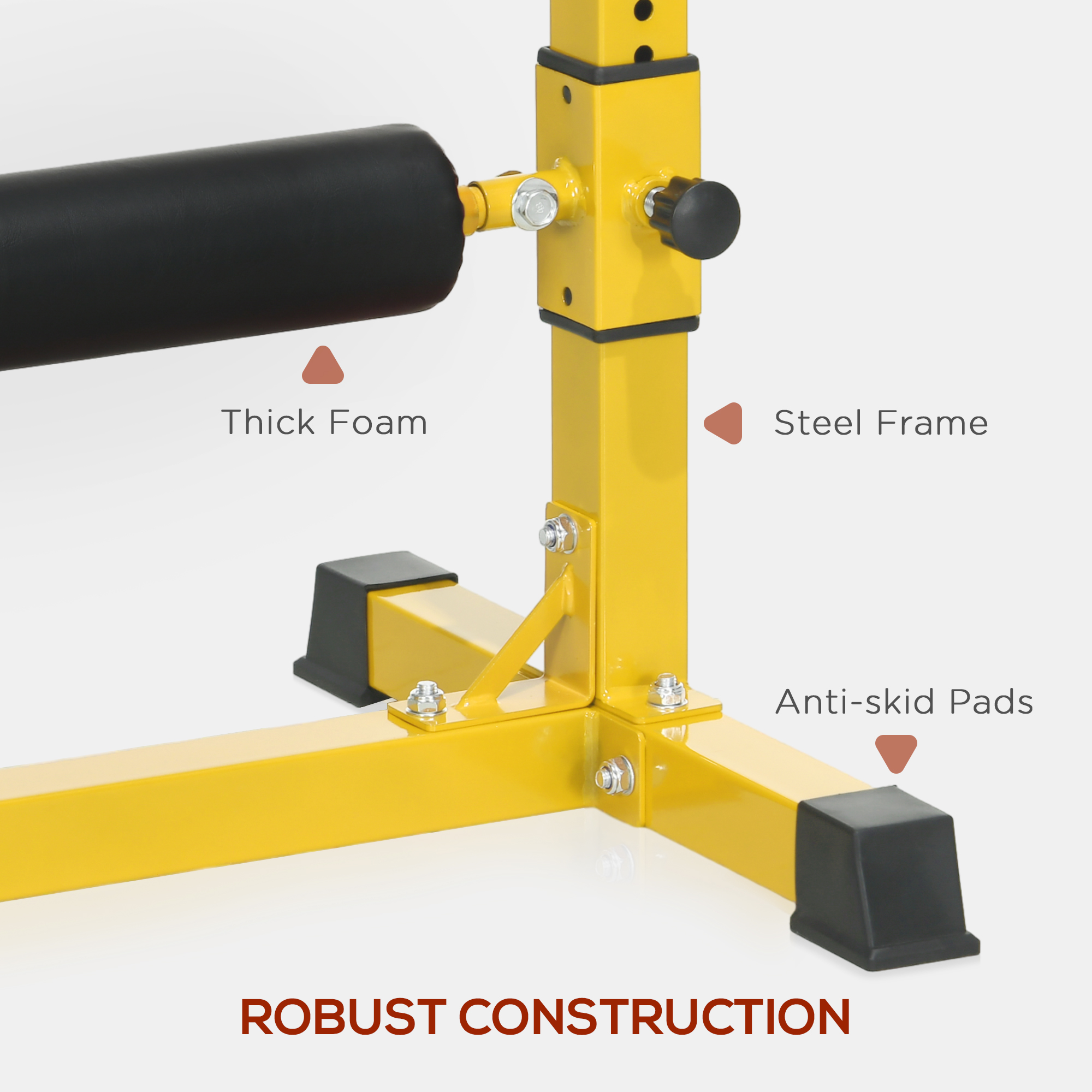 Bulgarian Split Squat Stand, 12-Level Adjustable Single Leg Squat ...